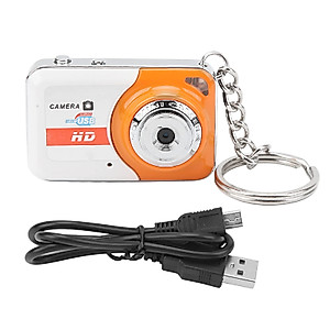 Pomya Mini DV Camera, Small Video Camera Recorder Motion Detection Support 32G Memory, USB Mini Camera Keychain Video Recorder for Webcam, Kids Students ()