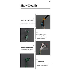 Adjustable Suction Cup Shower Head, Wall Mount Holder for Handheld Wand, Removable Handheld Showerhead