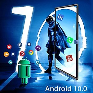AOYODKG 2023 Upgraded Tablet 10", Android 10 Tablet with Keyboard 128G ROM Storage,4G Cellular Tablet with Sim Card Slot,Octa-Core 1.8Ghz Tablet 10.1 inch,13MP Dual Cameras,GPS Bluetooth WiFi Tablet