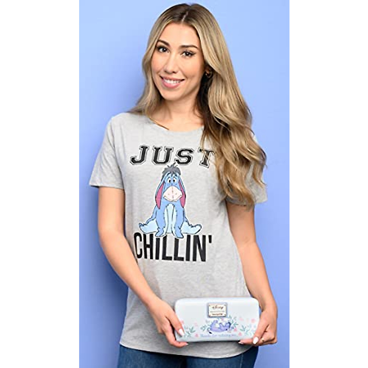 Loungefly Disney Eeyore Faux Leather Wallet Zip Around Clutch