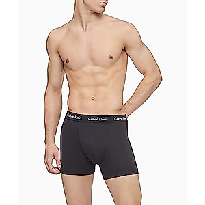 Calvin Klein Men's Cotton Stretch 3-Pack Boxer Brief, 3 Black, M