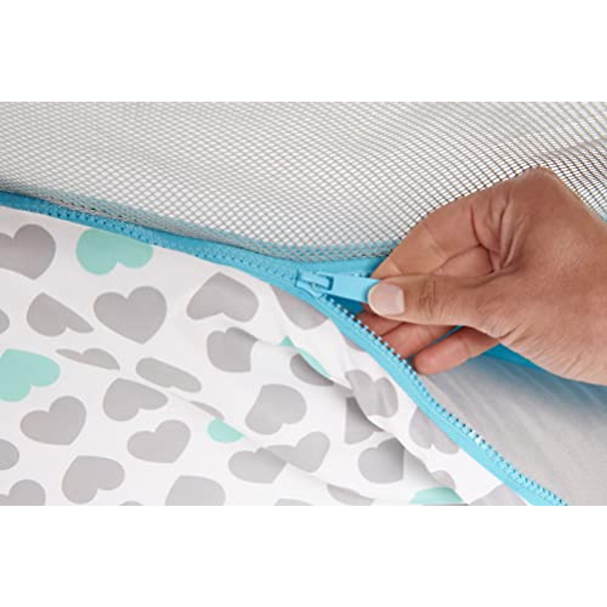 Regalo My Portable Play Yard Extra Large Deluxe with Removable Pad, Indoor and Outdoor, Bonus Kit, Teal, 8-Panel