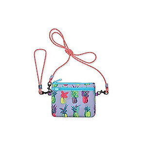 KAVU Renrose Crossbody Wallet with Rope Strap-Pineapple Pop