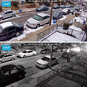 Reolink 5MP PoE Security Camera System Bundle, 12pcs 5MP Smart Human/Vehicle Detection PoE Cameras, a 16CH NVR Pre-Installed with 4TB HDD(Include 8 x 18M Cat5 Cable)