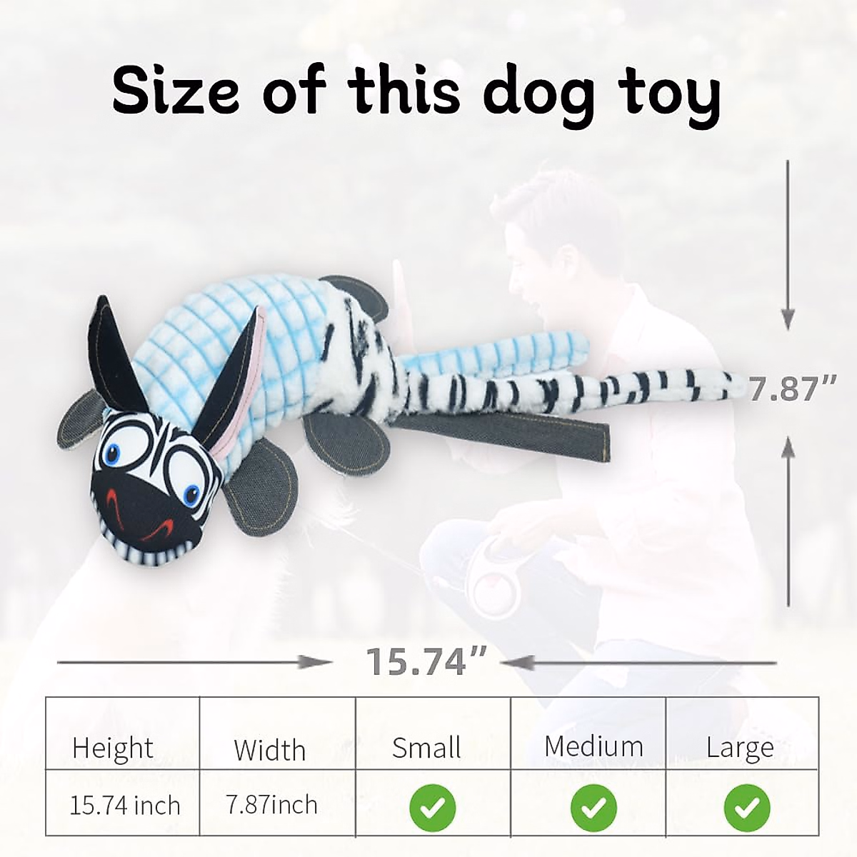 MenPetsonline Blue Dog Toys - Squeaky Dog Toys,Interactive Chew Toys for Small,Medium and Large Dogs,Ugly Dog Toys to Keep Them Busy