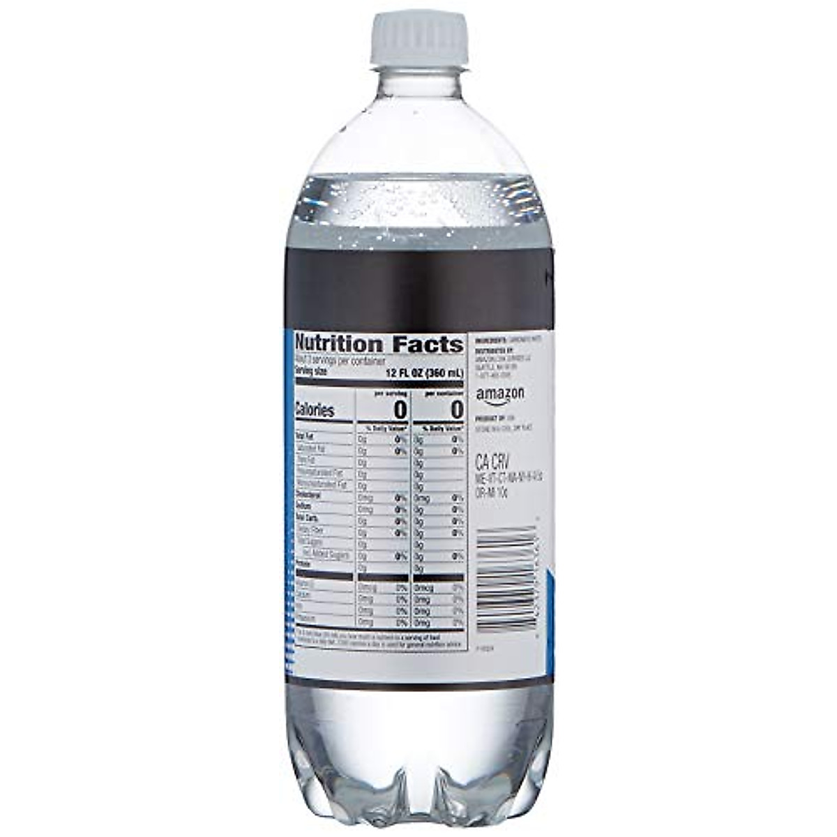 Amazon Brand - Happy Belly Seltzer Sparkling Water, 33.8 fl oz (Pack of 1)