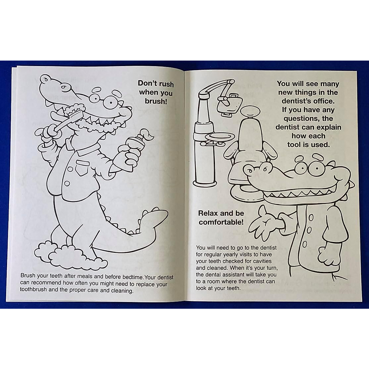 ZOCO - It's Tooth Time - Educational Coloring Books for Kids (25 Bulk Pack, Without Crayons) - Dentist Toys for Kids - Dental Office Supplies