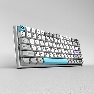 YUNZII AKKO 3084 Silent Wireless Mechanical Keyboard with Bluetooth 5.0, Dye-Sub PBT Keycap Upgraded Mechanical Gaming Keyboard (Akko Pink Switch, 84 Keys)