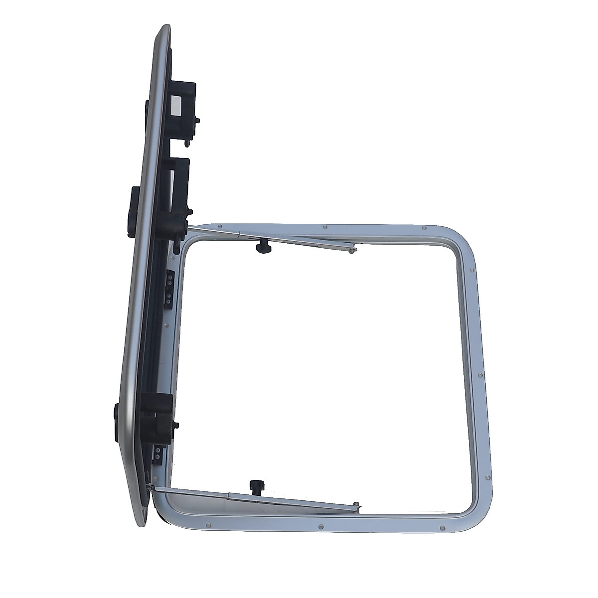 Galamarine 16.7"x16.7" Deck Hatch - Anodized Aluminum Square Hatch/Marine Porthole with Tempered Glass for Boat/Yacht/RV