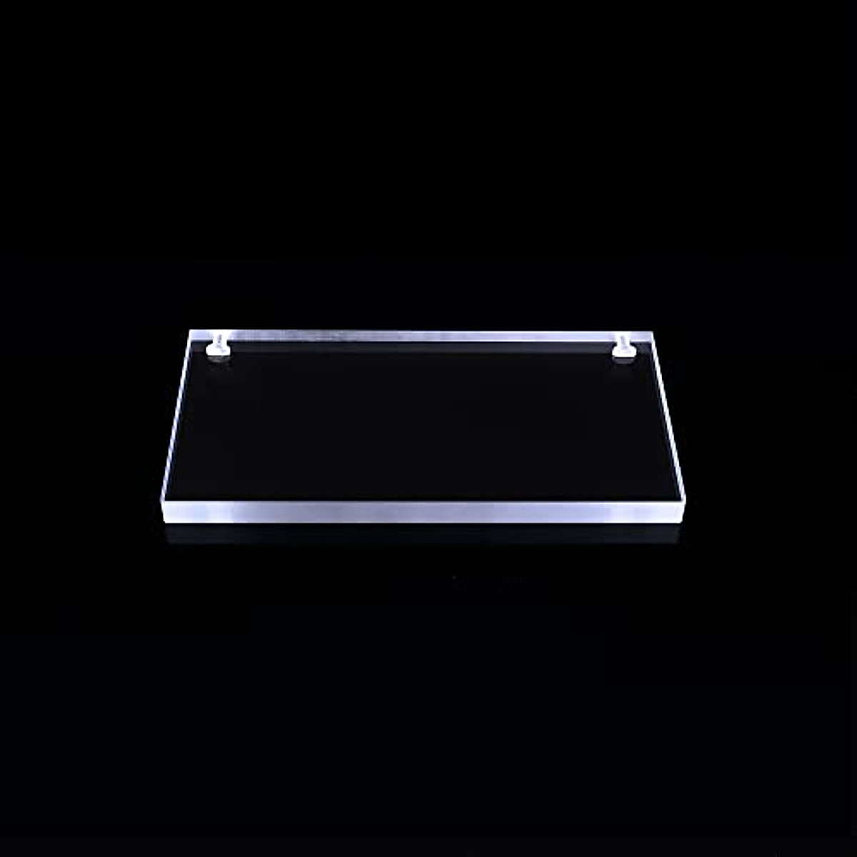 STAUBER Best Floating Shelf (4" x 8", Clear Acrylic, Classic Style, Pack of 3)