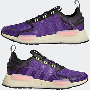 adidas Men's NMD_V3 Sneakers (Vivid Purple/White, 9)