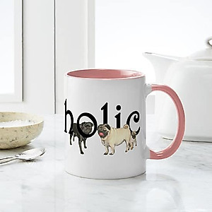 CafePress Pugaholic Ceramic Pug Mugs Ceramic Coffee Mug, Tea Cup 11 oz