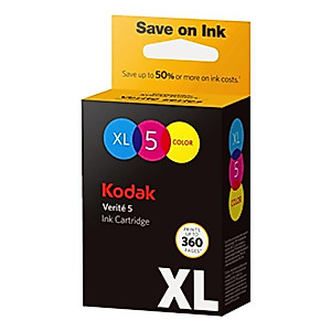 Kodak Verite 5 Replacement Inks (ALT1CA) XL Color Ink Jet Cartridge compatible with Kodak Verite Printers V50, V55, V55W Eco, V55 Plus, V60 Eco, V640 Eco, V64 Series, V65 Eco, V65 Plus