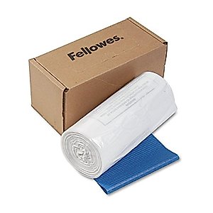 Fellowes 36054 Shredder Bags, 20 Gal,F/125,2250 Series,18-Inch X13-Inch X36-Inch ,50/Ct,Cl