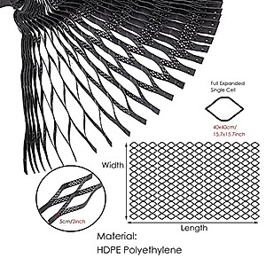 YXXSDP Garden Gravel Ground Grid Stabilizer, 2" Depth Honeycomb Geocells Geo Grid Soil Stabilizer, for Patio Walkway Shed Base (Size : 1x3m/3.3x9.8ft)