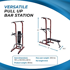 Stamina Products 735 Freestanding Adjustable Full Body Power Tower and Bench