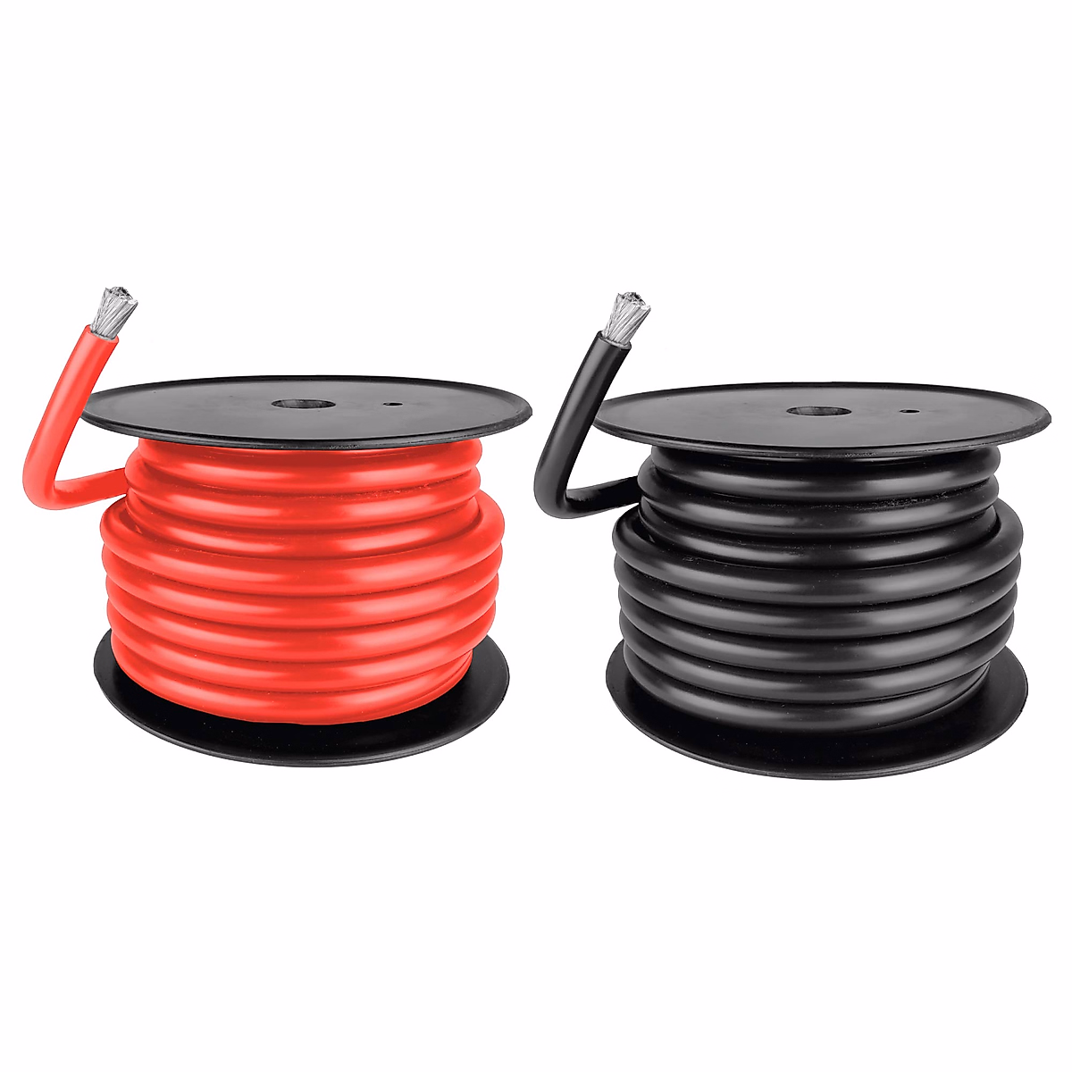 1/0 Gauge Primary Boat Cable - 20 ft Marine Grade Wire Tinned Oxygen-Free Copper - 1/0 AWG UL 1426 Standard PVC Wire for Boat, Automotive, Speakers, Camper & Trailers