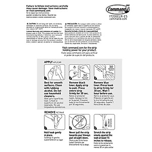 Command Strips 17200CLR Clear Assorted Refill Strips 16 Count