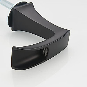 Bathfinesse 3 Hole Widespread Bathroom Faucet Two Handle 8 Inch Matte Black Bathroom Sink Faucets & Parts with Pop Up Drain Assembly Deck Mount Lacquer Vanity Stylish Modern Supply Hose Lead-Free