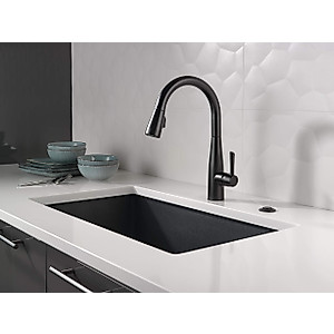 Delta Faucet Air Switch for Disposal Black, Air Switch for Garbage Disposal, Air Switch Kit, Air Switch Button, Matte Black 72050-BL