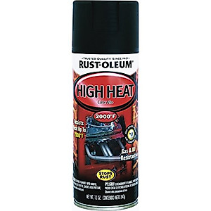 Rust-Oleum 248656 Professional Grade Undercoating Spray, 15 Ounce (Pack of 6), Black, 90 Ounce & 248903 12-Ounce 2000 Degree, Flat Black Automotive High Heat Spray Paint, 12 Ounce (Pack of 1)