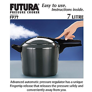 Hawkins Futura Hard Anodised Pressure Cooker, 7-Liter