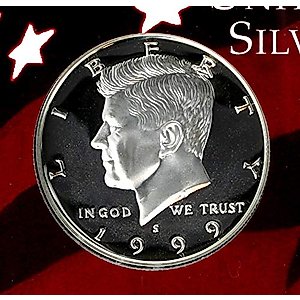 1999 S Kennedy Half Dollar 1999 S Silver Kennedy Half Dollar Proof 50C Key Date Half Dollar Silver Proof DCAM