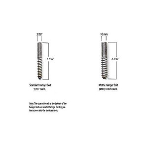 Choice Parts - 5 Inch Dark Walnut Plastic Tapered Sofa Legs, Set of 4