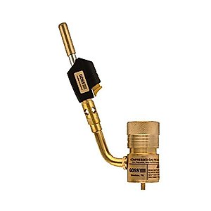 Goss GHT-100L Soldering Brazing Hand Torch with Hot Turbine Flame and Piezo Lighter Tip