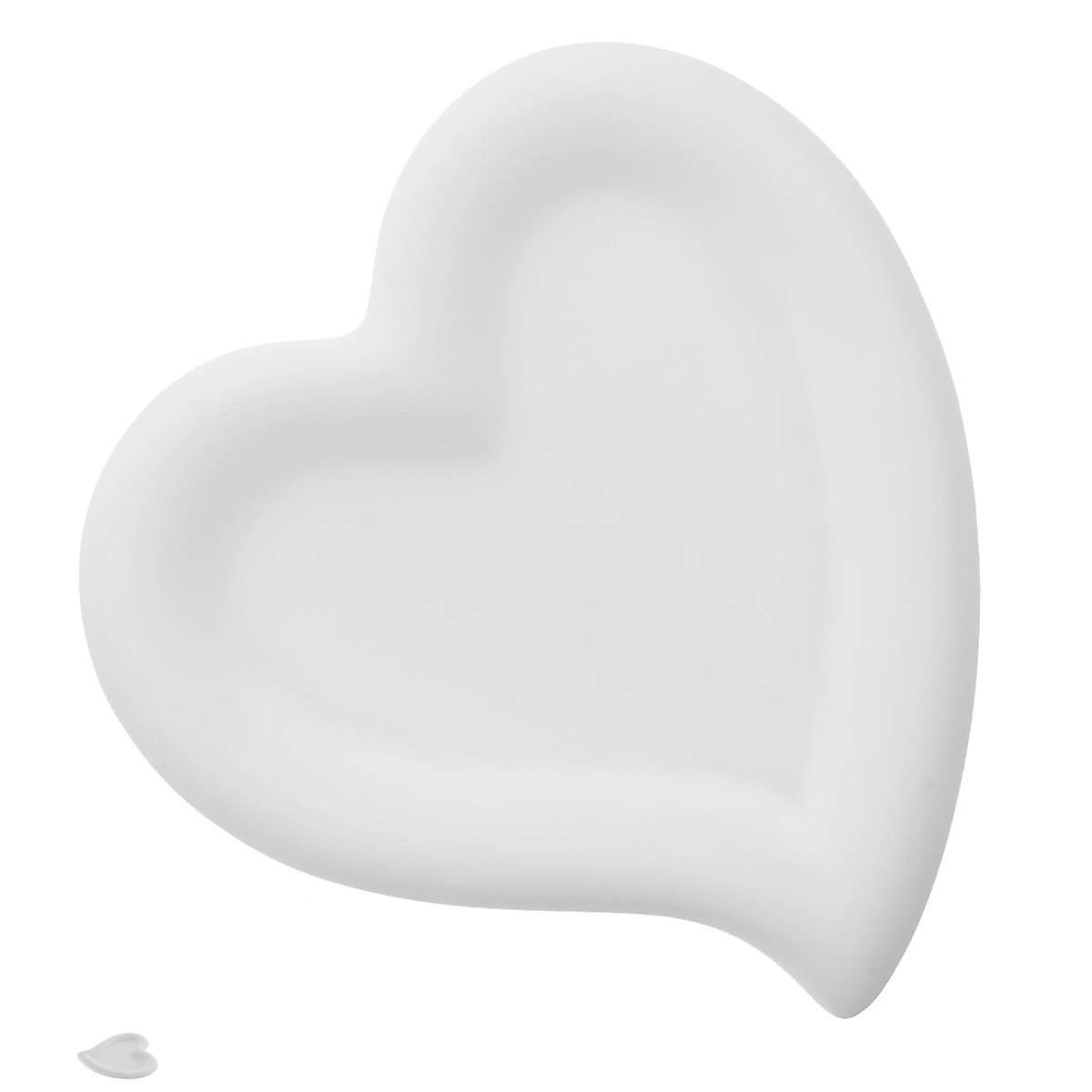 ABOOFAN 2pcs Nail Jewelry Tray Earring Dish Bathroom Vanity Tray Entryway Key Dish Decorative Dish Heart Shaped Trinket Dish Jewelry Dresser Ring Storage Holder Organizer Plaster Necklace