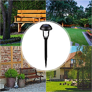 GIGALUMI Solar Powered Outdoor Lights, 8 Pack Solar Lights Outdoor Waterproof, Solar Garden Lights for Patio, Yard, Walkway, Lawn. (Warm White)