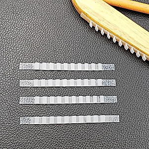 Non Slip Hanger Grips for Wood Hangers Clear Clear Rubber Hanger Grip Adhesive Clothe Hanger Strip (2.76" x 0.24") (260)