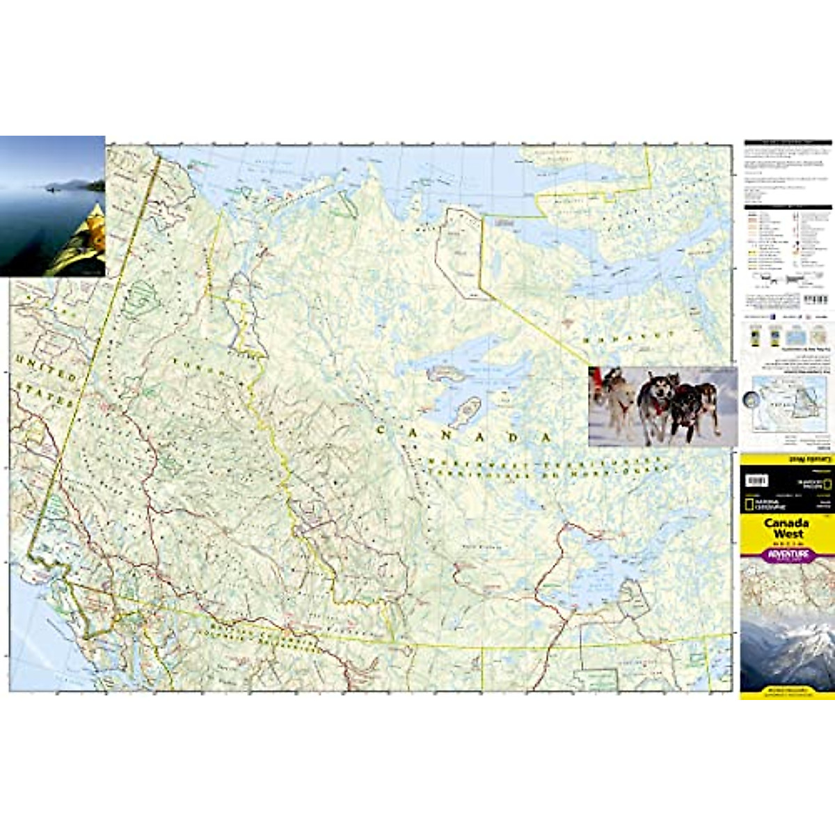 Canada West Map (National Geographic Adventure Map, 3113)
