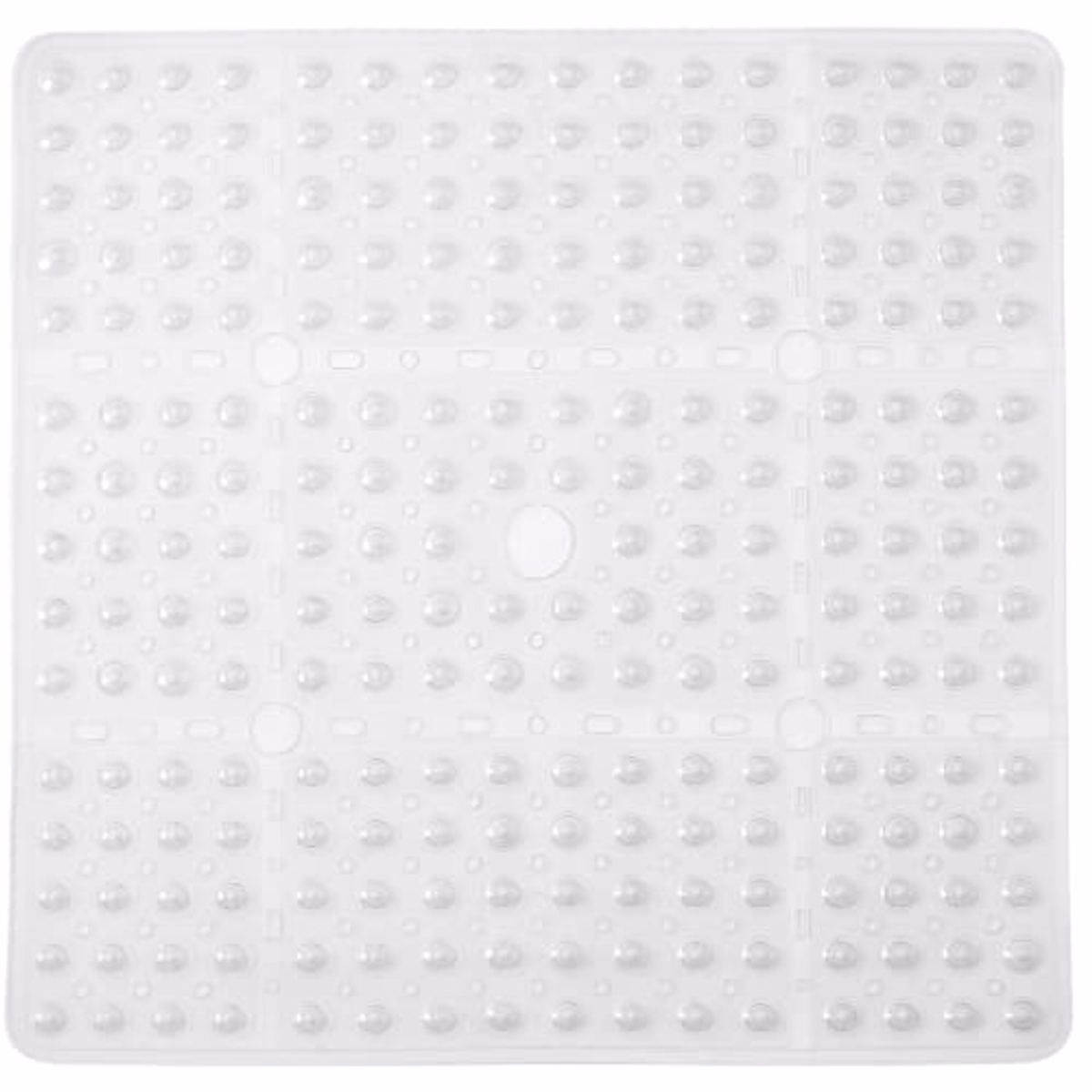 ENKOSI Large Square Shower Mat Non Slip - Non Slip Shower Mats - Clear Shower Mats for Showers Anti Slip - Shower Floor Mat - Shower Non Slip Mat - Bathroom Shower Mat - Shower Bath Mat (Clear 27x27)