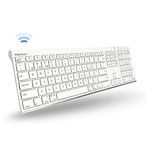 Macally Bluetooth Wireless Keyboard and Mouse Combo for Mac, Fully Apple Compatible