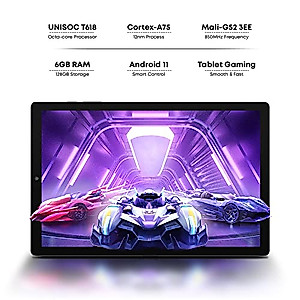 CHUWI Android 11 Tablet 10.1 Hipad X, 6GB RAM 128GB ROM Tablets, 512G Expand, 4G LTE Unlocked | Octa-Core | 8+5MP Camera | 7000mAh | 1920 * 1200 | BT 5.0 | 2.4+5G WiFi | GPS | TF Card