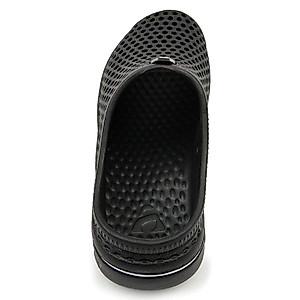 Amoji Garden Clogs Shoes Sandals House Slippers Home Room Shoes Indoor Outdoor Shower Shoe Sport Kids Child Children Baby Boys Girls (Toddler/Little Kid/Big Kid) Black 4-5 M US Big Kid