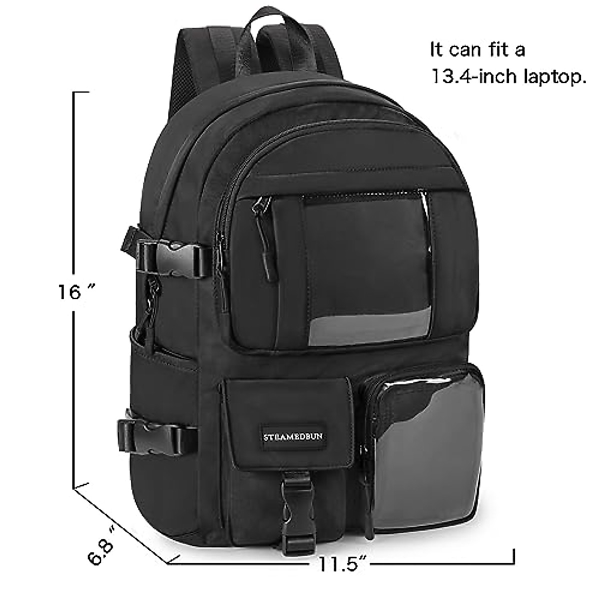 STEAMEDBUN Kawaii Backpack Cute Aesthetic Backpack for Girls,Ita Backpack with Inserts for School (without pins)