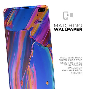 DesignSkinz Blurred Abstract Flow V5 Protective Vinyl Decal Wrap Skin Cover Compatible with The Samsung Galaxy S20 (Screen Trim & Back Glass Skin)