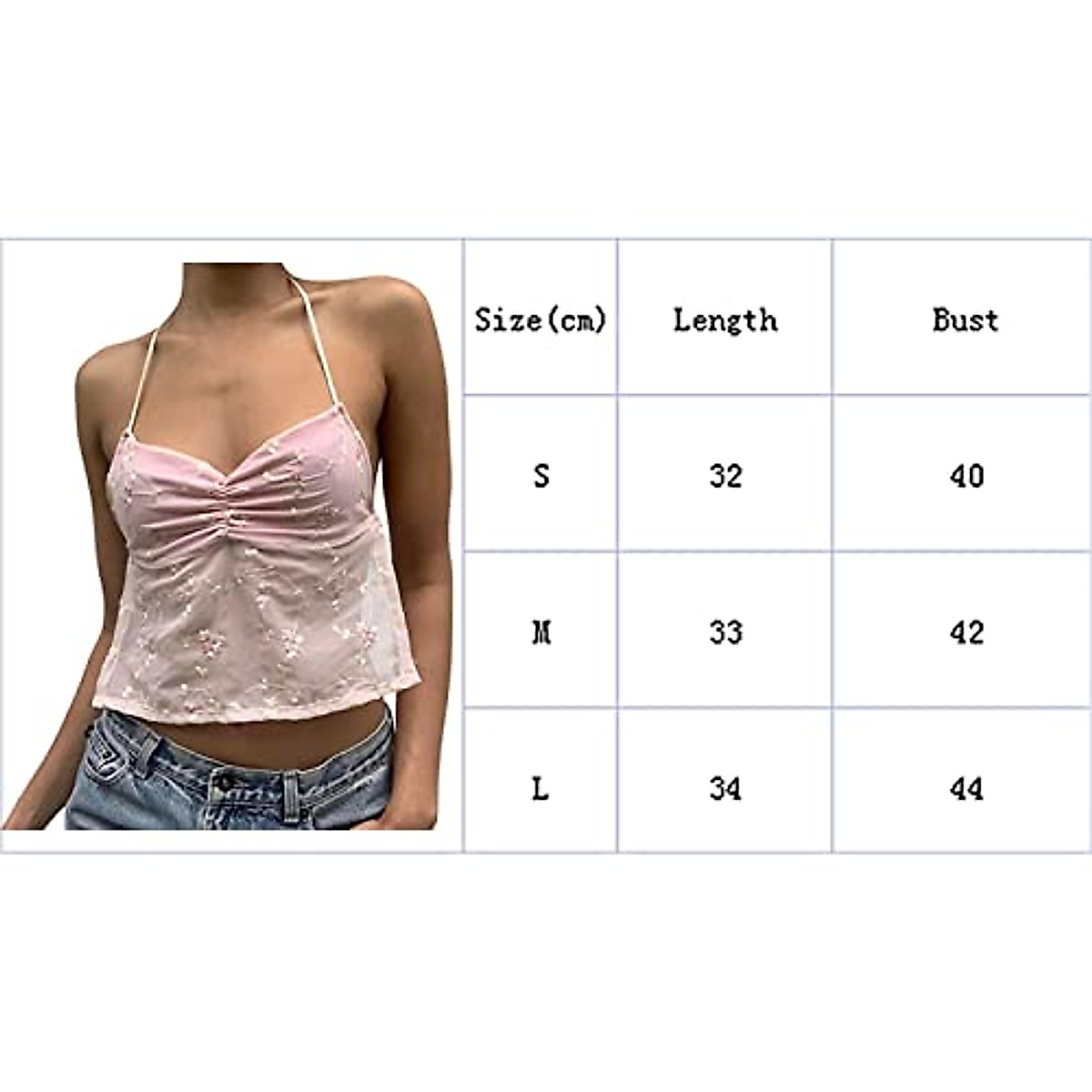 Women Y2K Cami Tank Top Spaghetti Strap V Neck Camisoles Summer Cute Sleeveless Crop Top Streetwear(E-Green Floral cami,S)