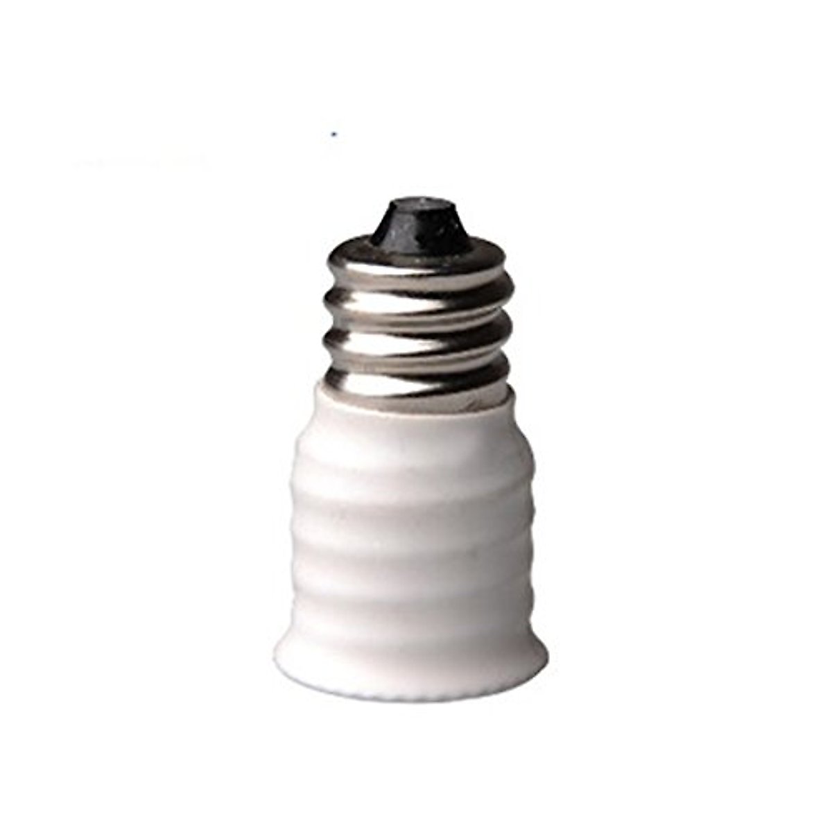 6pcs E12 to E14 Adapter,E12 to E14 Lamp Socket Adapter, Lamp Holder LED Bulb Base Adapter, E12 US Chandelier Base to E14 EU Candelabra Base Converter(6pcs E12 to E14 Adapter)