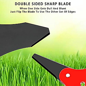 CZS 6 Steel Razor Blade Trimmer Head & 3 Teeth Brush Cutter Blade 67Mn Grass Steel Blades Tool with Adapter Accessories for Mower Weed Tools Mower Weed Tools