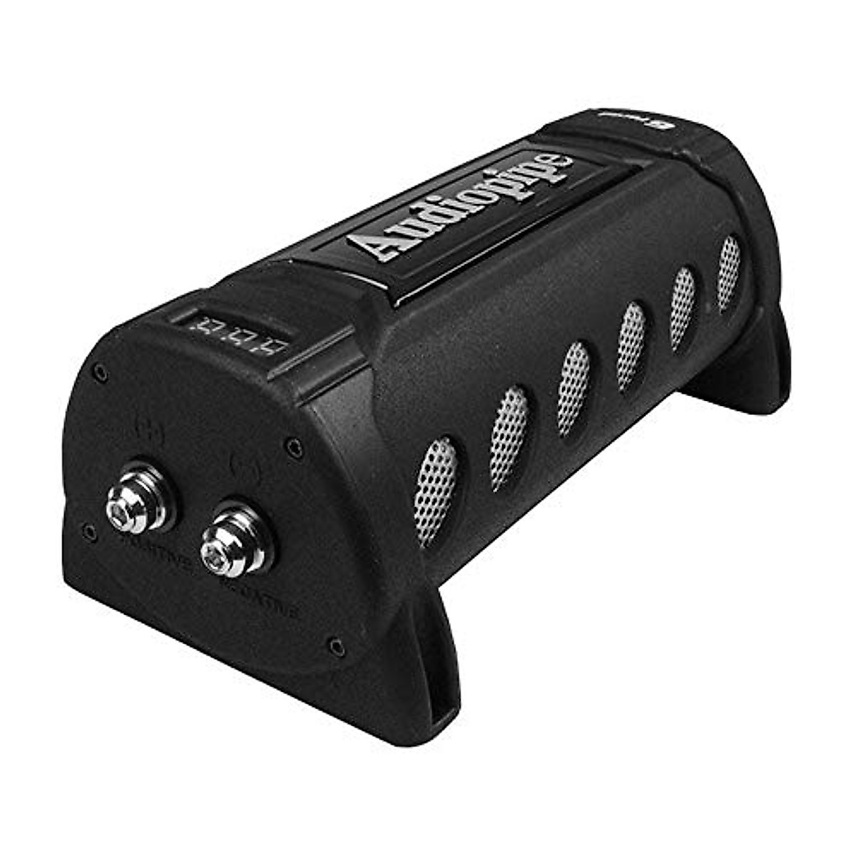 Audiopipe ACAP-6000 Car Audio 6 Farad 24 Volt Surge Power Capacitor Kit for Car Stereo Amplifier with Digital Display and Electronic Protection, Black