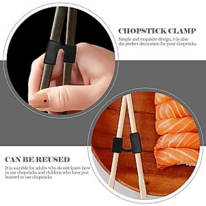 Reusable Chopsticks Helpers Non Slippery Training Chopsticks Hinges Connector Chopsticks Holder Clips for Adults Beginner Trainers Learner 10pcs Kids Chop Sticks