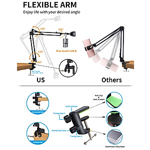 LILANZo Tablet Stand & Phone Holder, Adjustable Stand for 4.6-12.9'' Devices, Compatible with iPad, iPhone, Kindle, Fire HD, Nintendo Switch, Samsung, GoPro etc.