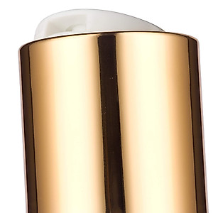 JUVITUS 4 oz / 120 ml Clear Natural Refillable Plastic Squeeze Bottle Dispenser with Gold Disc Cap (12 pack)