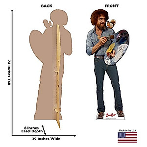 Advanced Graphics Bob Ross & Friend Life Size Cardboard Cutout Standup