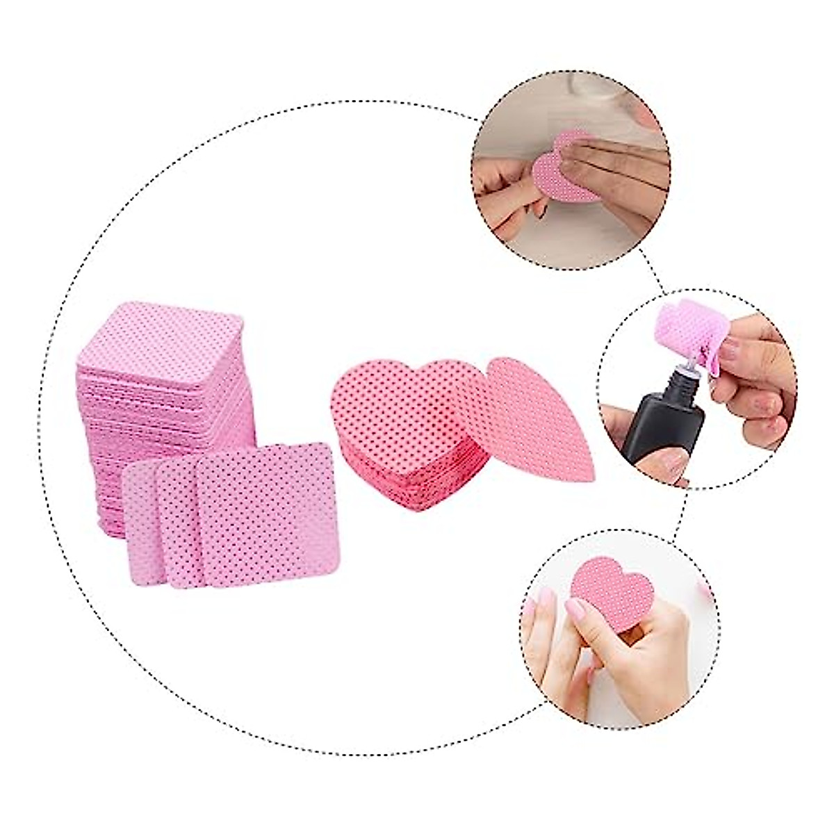 Paint Stripper Gel 400 Sheets Pads Wipes Polish Nail Remover Removal Makeup Cleaning Supplies