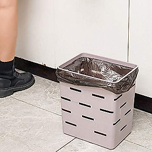 UNNIQ Trash can, Garbage bin Household can be Used in The Kitchen, Bedroom and Living Room PP Material Trash bin with Gland