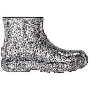 UGG K DRIZLITA Rain Boot, Glitter Grey, 3 US Unisex Little Kid
